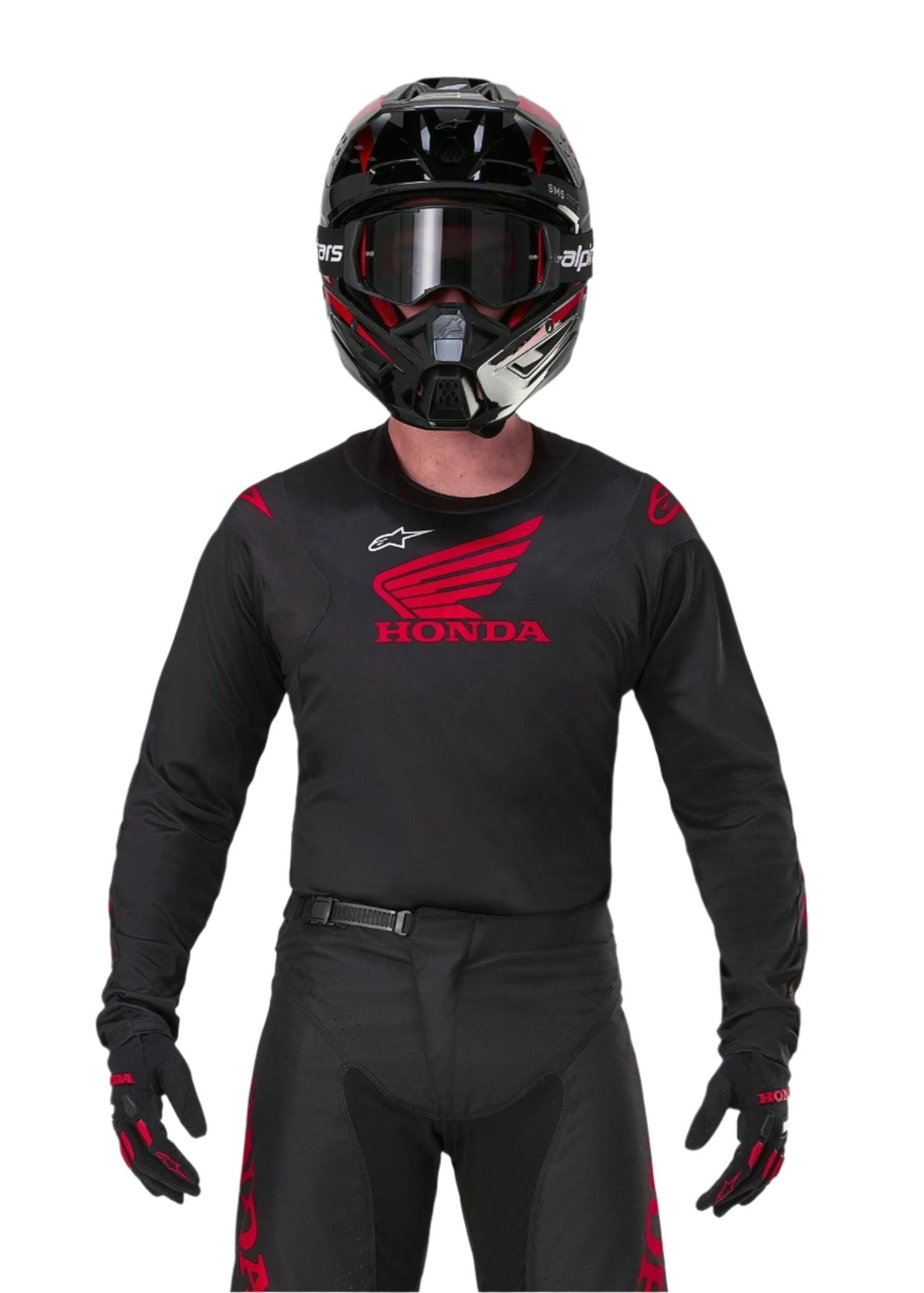 Honda Racer Iconic Jersey - BLACK MOTOCROSS Jerseys | Alpinestars